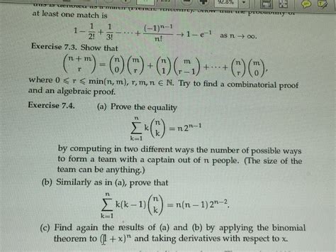 solved show that n m r n 0 m r n 1 m r 1
