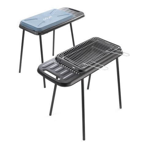 Barbecue à Charbon de bois Nomade S20 Bleu HYBA l unité à Prix Carrefour