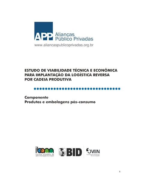 PDF ESTUDO DE VIABILIDADE TÉCNICA E ECONÔMICA PARA estudo de