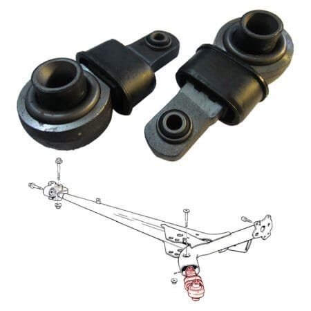 Supports des bras arrières Volvo S70 V70 C70 850 SILENTBLOCKS