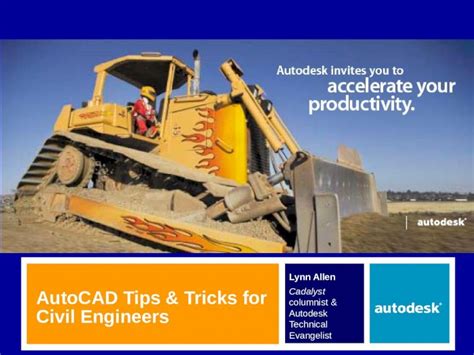 PPT AutoCAD Tips Tricks For Civil Engineers Lynn Allen Cadalyst