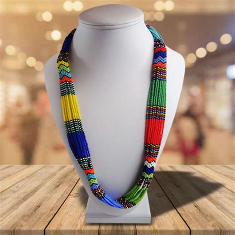 Colar de Miçangas Multicor Elo7 Produtos Especiais