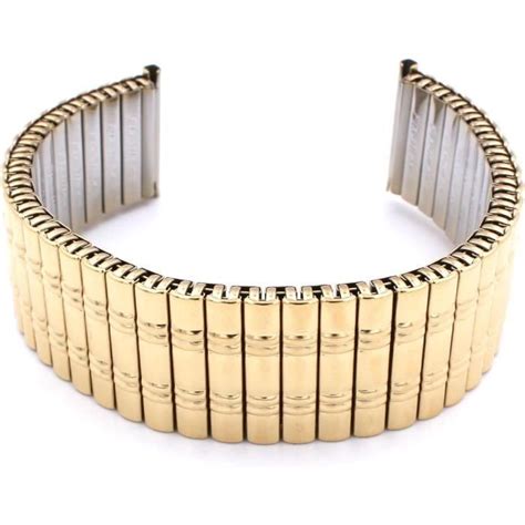 Rowi Fixoflex S Bracelet De Montre En Acier Inoxydable Doré 22 Mm