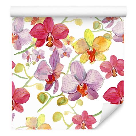 Tapeta Do Salonu Storczyki Kwiaty Przyroda Natura TapetyOnline Pl