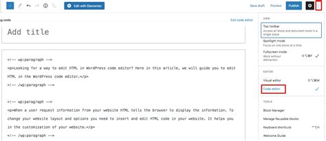 How To Edit HTML In WordPress Code Editor NiamRox