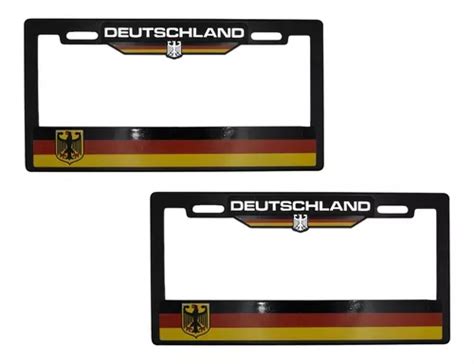 Par Portaplacas Deutschland Aguila Universal Auto Mercadolibre