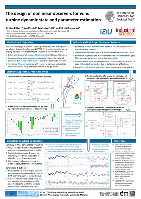 pdf the design of nonlinear observers for wind turbine dynamic state and parameter estimation