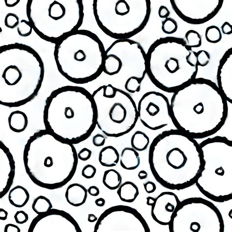 Simple Overlapping Circles Coloring Page Black And White Creative Fabrica