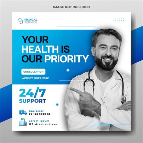 Premium Vector Medical Or Healthcare Service Social Media Post Design