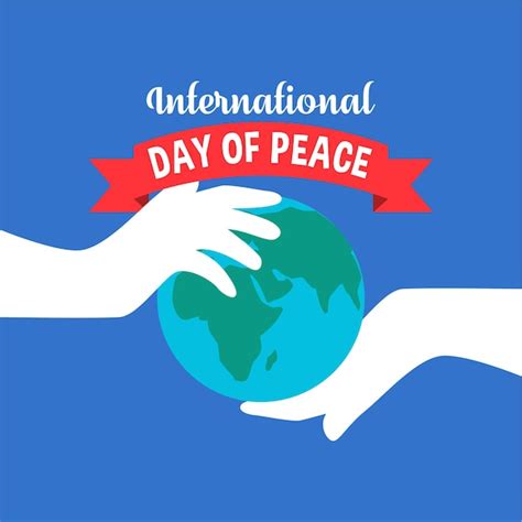 Premium Vector International Peace Day Background Illustration