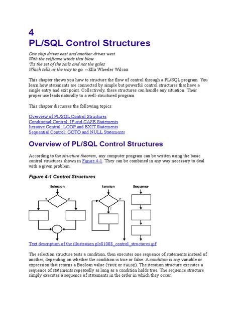 overview of pl sql control structures pdf control flow pl sql