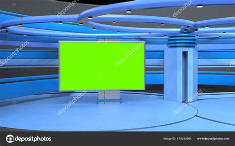 Est Dio Not Cias Pano Fundo Para Programas Wall Virtual News Studio