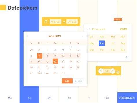 top javascript datepicker plugins and libraries [updated] flatlogic blog r webdevelopment