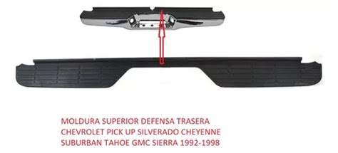 Moldura Defensa Trasera Chevrolet Silverado Env O Gratis