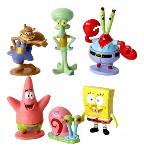Kit Bonecos Miniaturas Action Figure Bob Esponja Cole O Mercadolivre