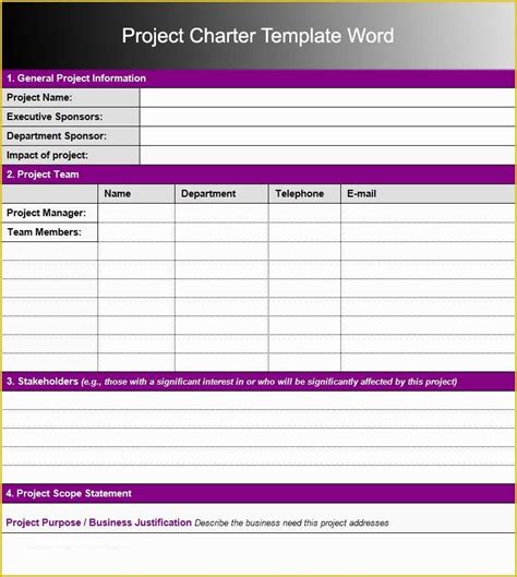 Free Simple Project Management Templates Of 8 Project Charter Templates