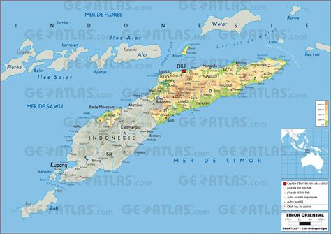 Carte Du Timor Oriental Plusieurs Cartes Du Pays En Asie Du Sud