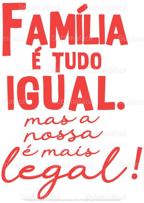 Família É Tudo Igual Arte Digital Natal Elo7