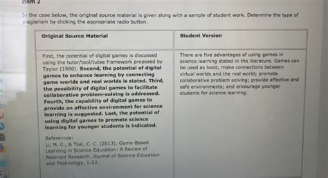 Solved Item In The Case Below The Original Source Chegg