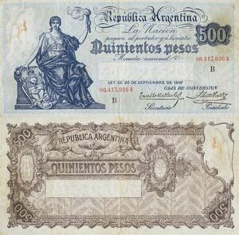 500 Pesos Argentina Numista