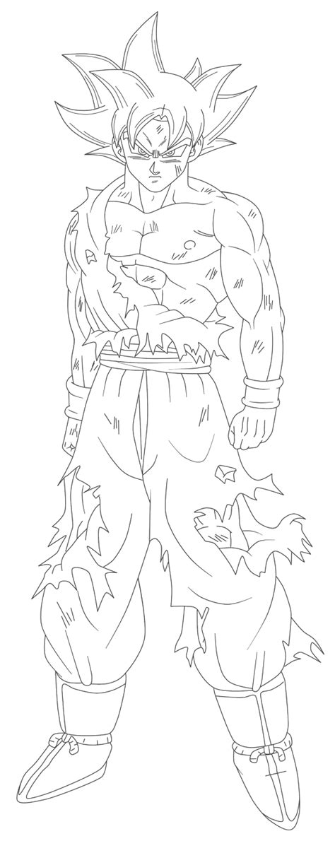 Ultra Instinct Printable Goku Coloring Pages