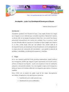 Investigación Acción Una Metodol ogía del investigaci 243 n acci