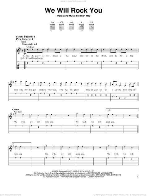 Free Printable Guitar Music Sheets