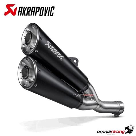 Akrapovic Pair Of Exhaust Racing Steel Black Slip On Ducati Scrambler