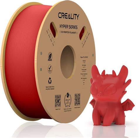 Creality Hyper Series PLA 3D Printing Filament 1kg Red At Mighty Ape NZ