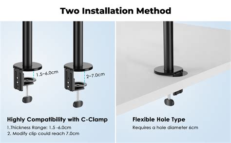 Viozon Monitor Laptop Desk Mount With 7 LED Ring Light Overhead Light