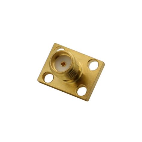 20 peças SMA 4 furos flange quadrado epóxi conector fêmea cativado para
