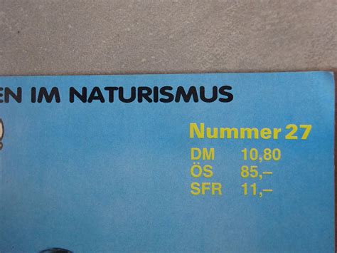 Jung Und Frei Nr 27 Naturist Magazine Magazine Magazine Etsy UK