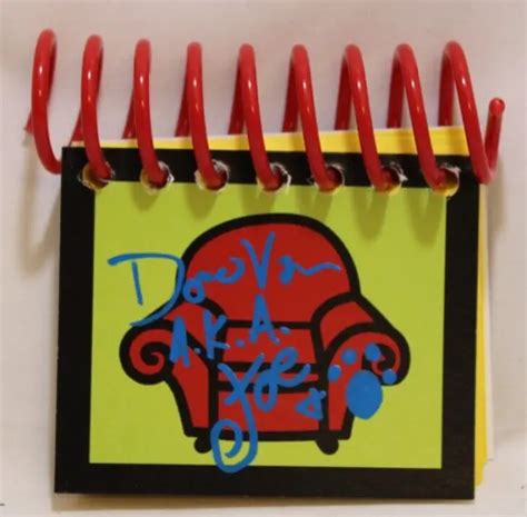 BLUES CLUES HANDY Dandy Notebook Signed By Steve Donovan And Josh JSA