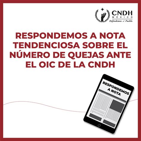 Respondemos a nota tendenciosa sobre el número de quejas ante el OIC de