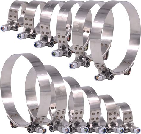 304 Stainless Steel T Bolt Clamp For 29 31mm Hose Clamps Amazon Co Uk