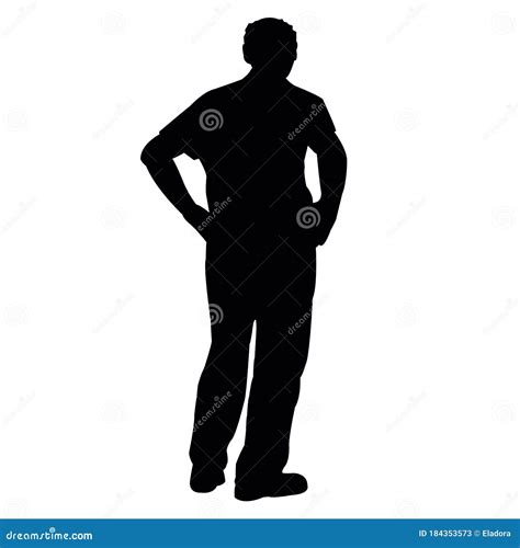 Vector De Silueta Corporal De Un Hombre Ilustraci N Del Vector 9300