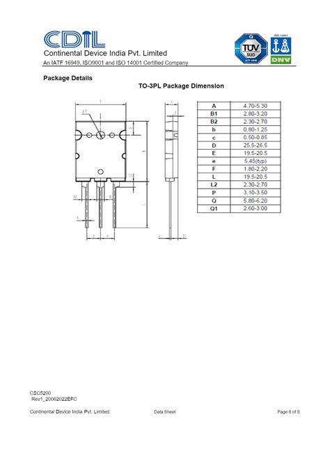 2SC5200 Transistor Pinout Datasheet Equivalents Features 45 OFF