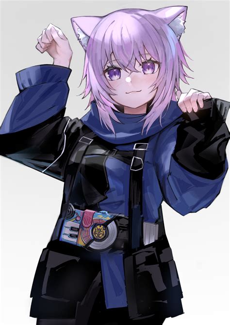 Nekomata Okayu And Kurama Neon Hololive And 2 More Drawn By Kouhiipan
