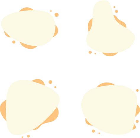 Blob Text Box With Irregular Dynamic Design Vector Illustration