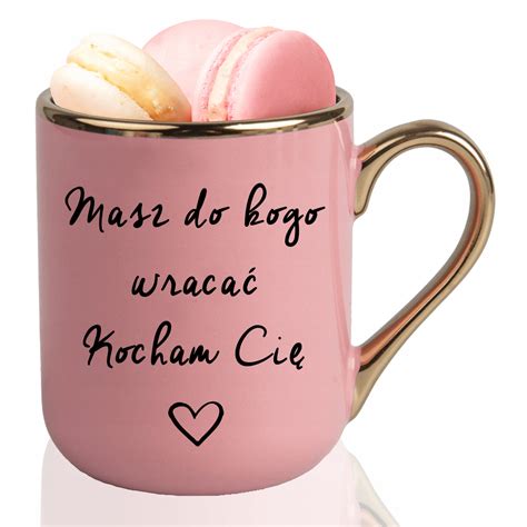 KUBEK ELEGANT Róż Prezent Dla Chłopaka Męża MASZ DO KOGO WRACAĆ Wzory