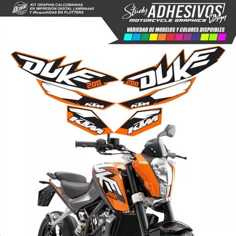 Calcomanias Duke 200 2017 Tipo Originales