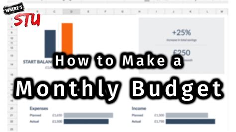 How To Make A Monthly Budget In Google Sheets YouTube