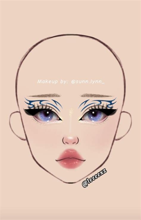 Boceto De Maquillaje En Delineado De Ojos Creativo Maquillaje