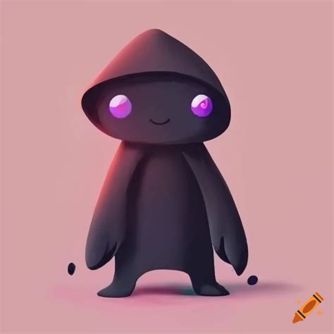 Cute Shadow Creature With A Hood