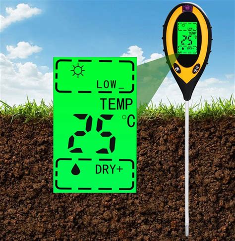 Mesure controle Testeur d acidité du sol 4 en 1 testeurs d humidité