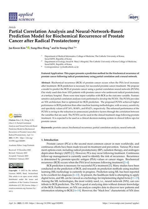 pdf partial correlation analysis and neural network based prediction model for biochemical