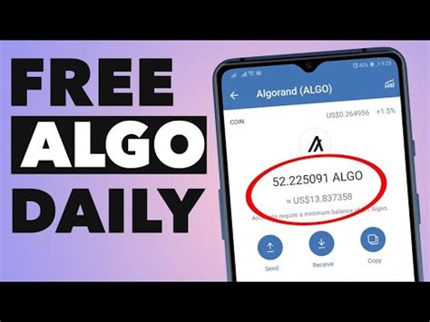 Claim Free Algo Daily To Different Wallet Youtube