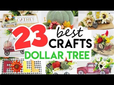23 Brilliant DOLLAR TREE DIY Crafts For FALL YouTube
