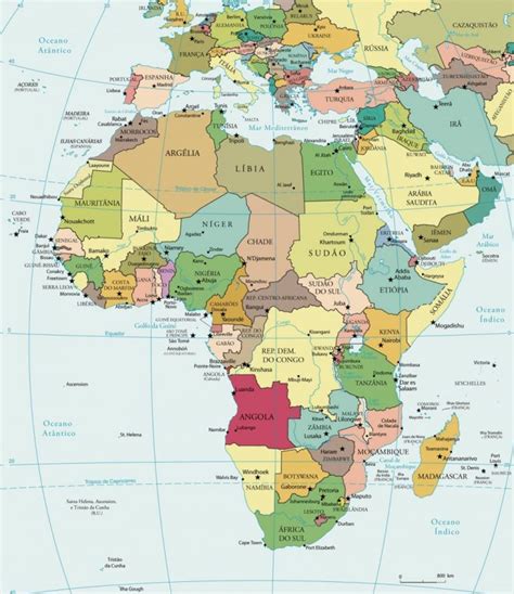 Mapa De Africa Pol Tico F Sico Y Mudo Descargar E Imprimir Mapas