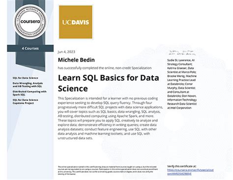 Specialization In Learn SQL Basics For Data Science
